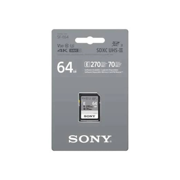 Sony 64GB SF-E Series UHS-II SDXC Memory Card – PayLess